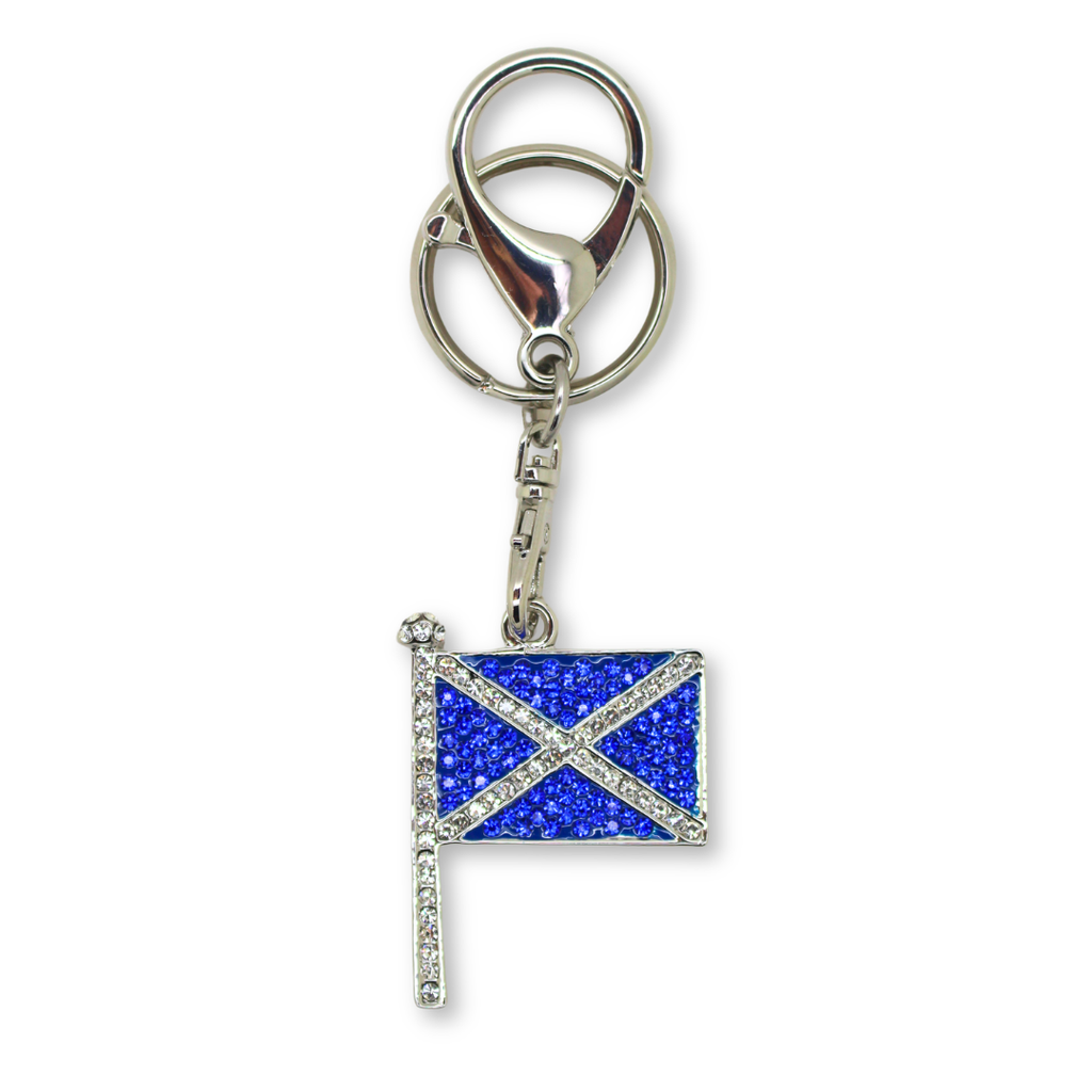 Scottish Flag Keyring | Crystal Keyrings | Butler & Wilson