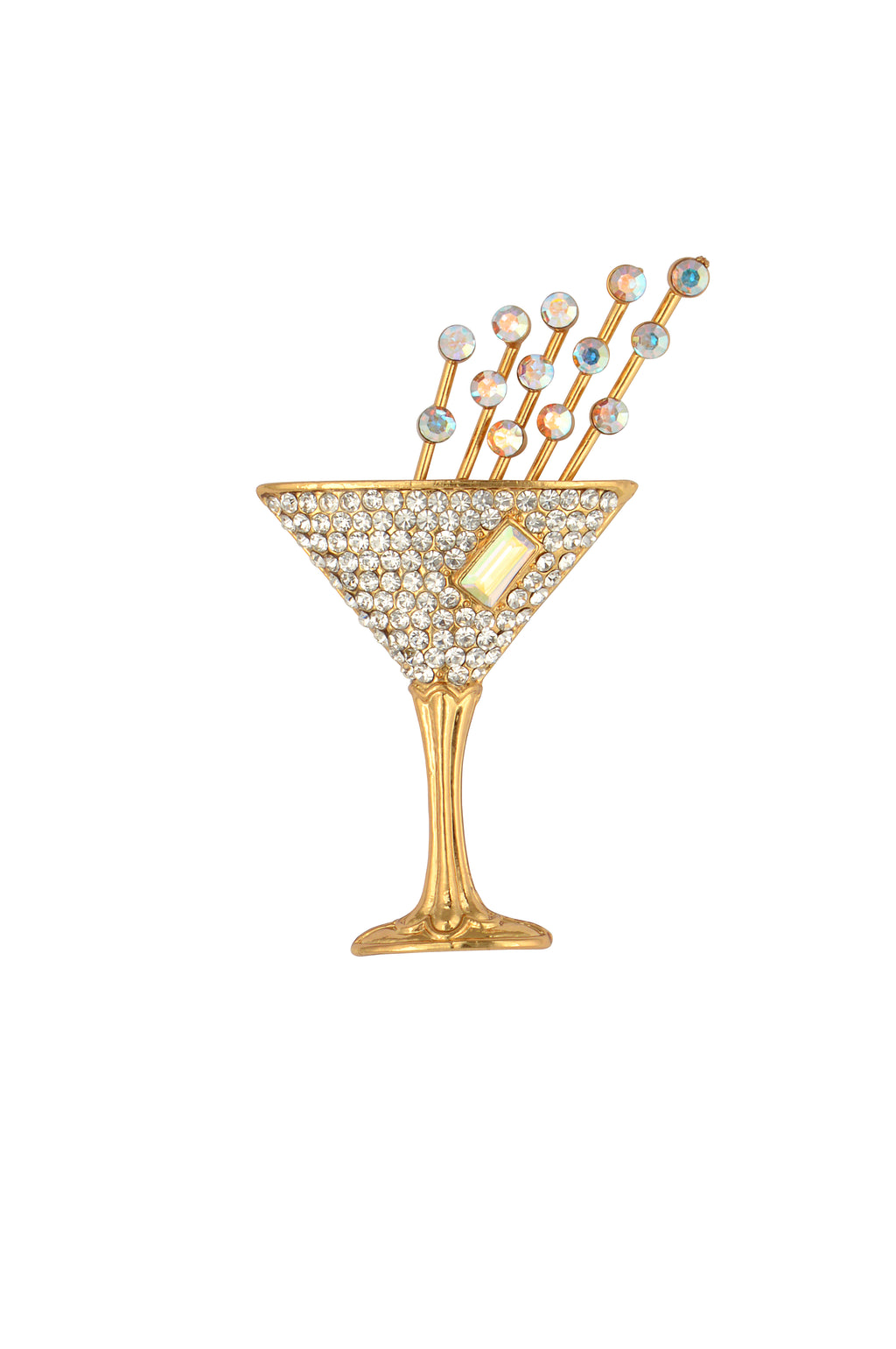 Champagne Glass Clutch Pin – Butler & Wilson