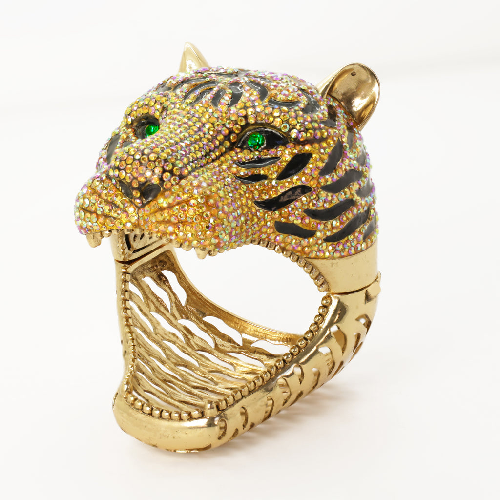 Large Crystal Tiger Cuff – Butler & Wilson