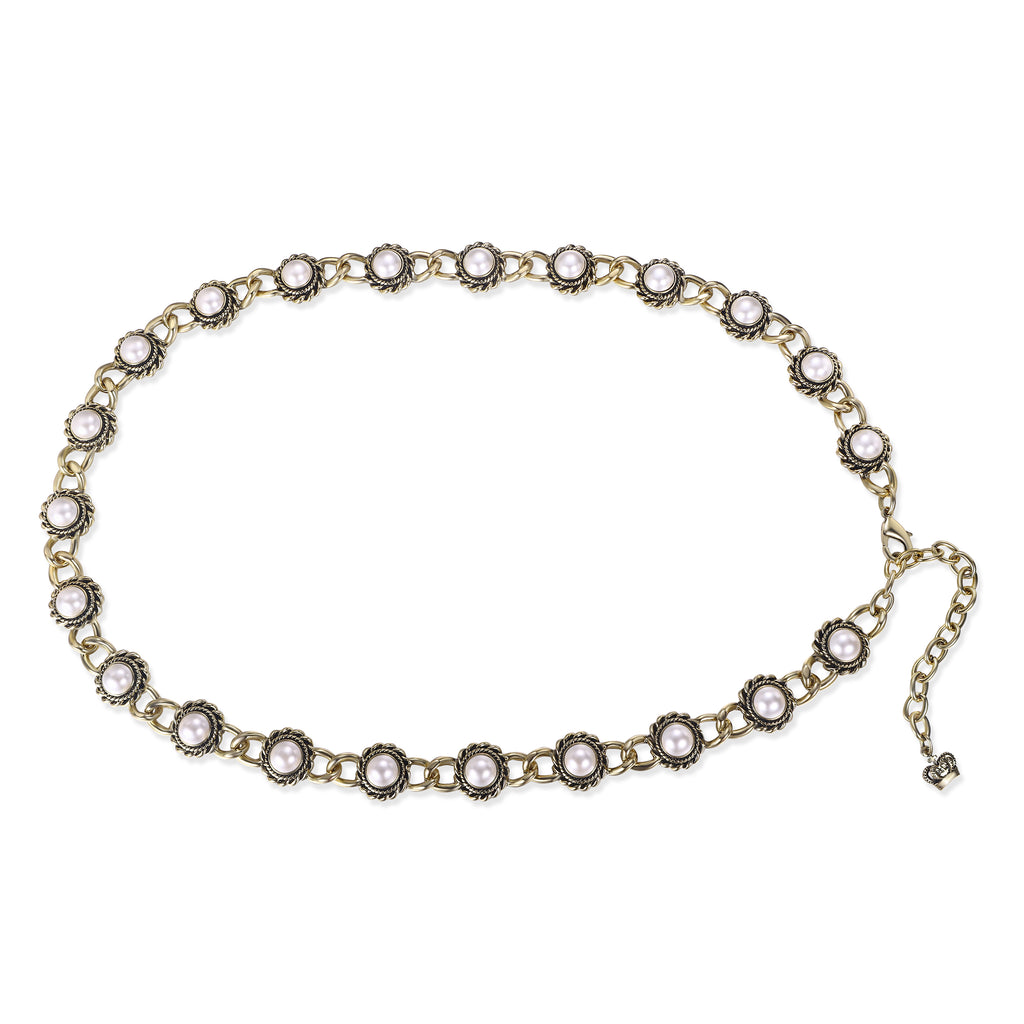 Vintage Style Faux Pearl Belt – Butler & Wilson