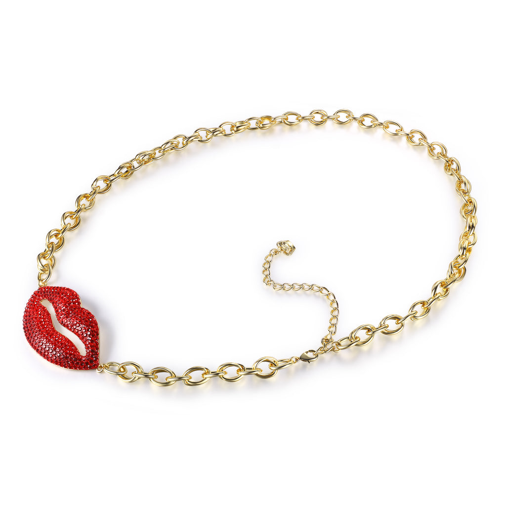 Large Crystal Lip Belt – Butler & Wilson