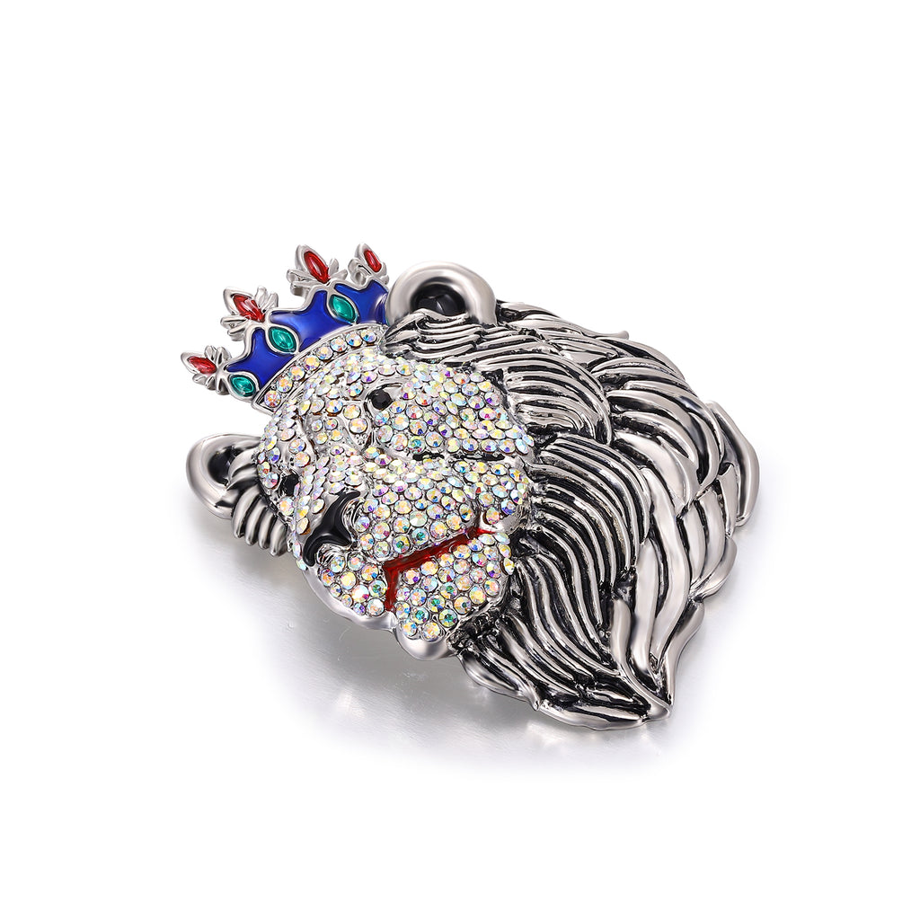 Royal Lion Brooch | Crystal Brooch | Butler & Wilson
