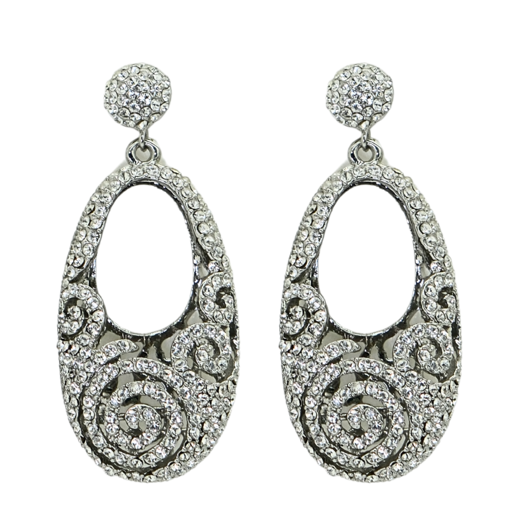 Crystal Swirl Earrings – Butler & Wilson