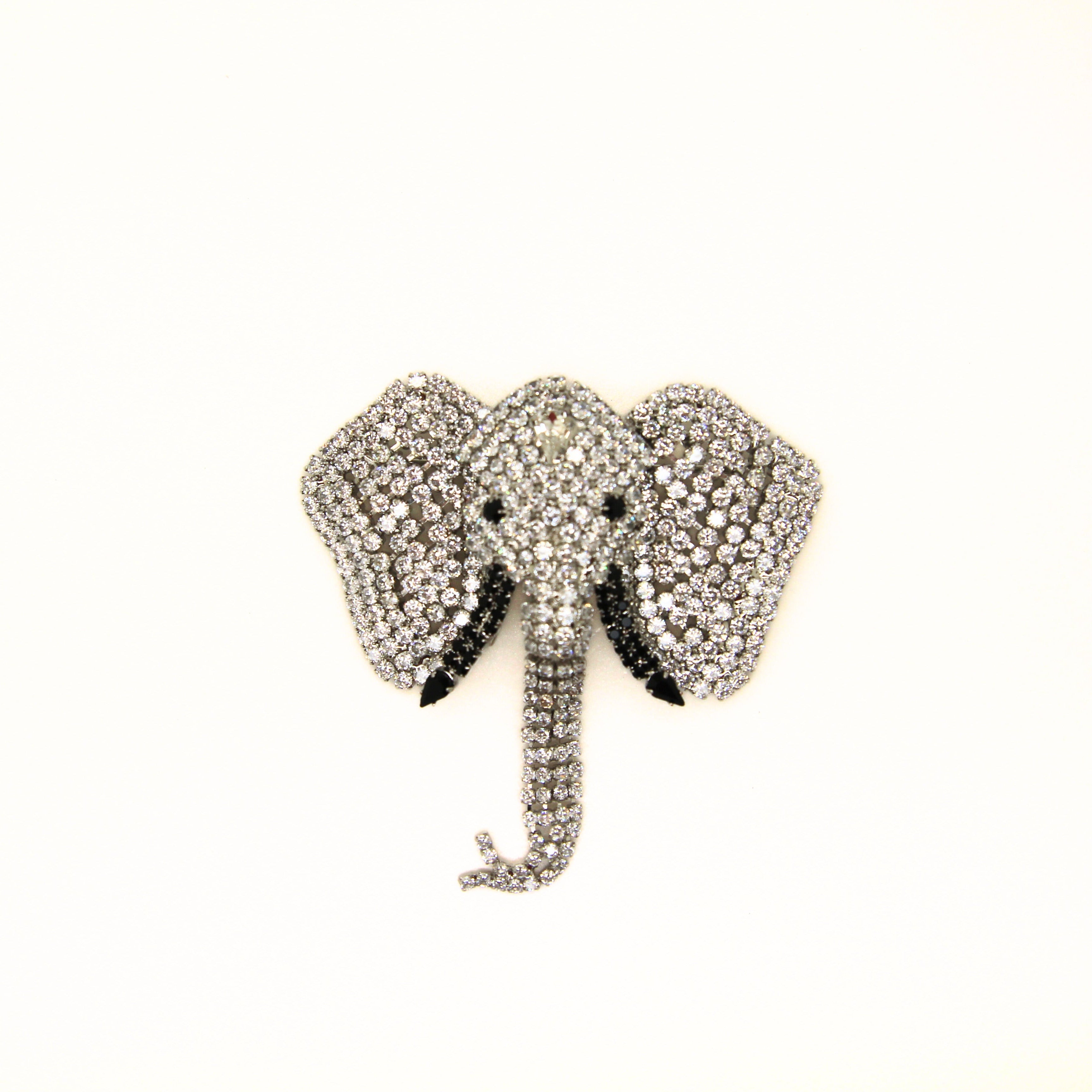 Articulated Elephant Brooch | Crystal Brooch | Butler & Wilson