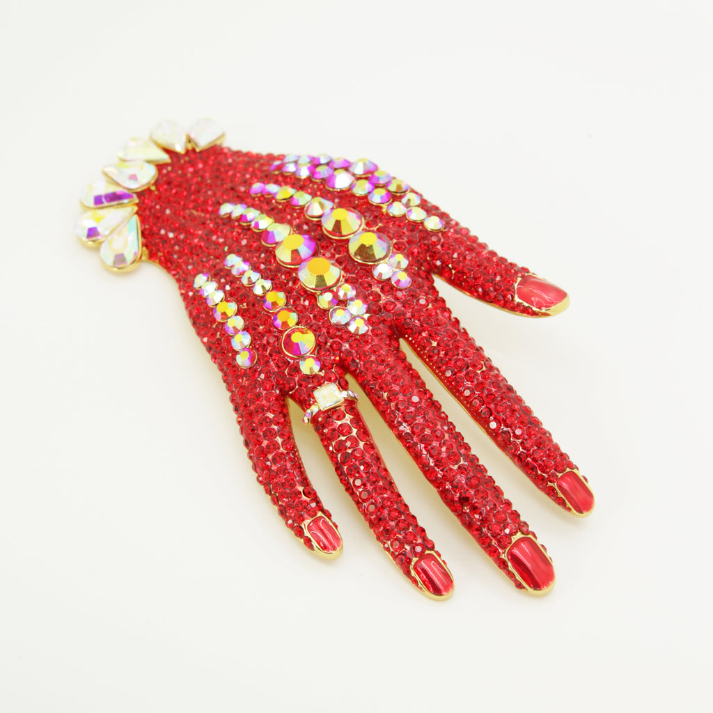 Elegant Crystal Hand Brooch – Butler & Wilson