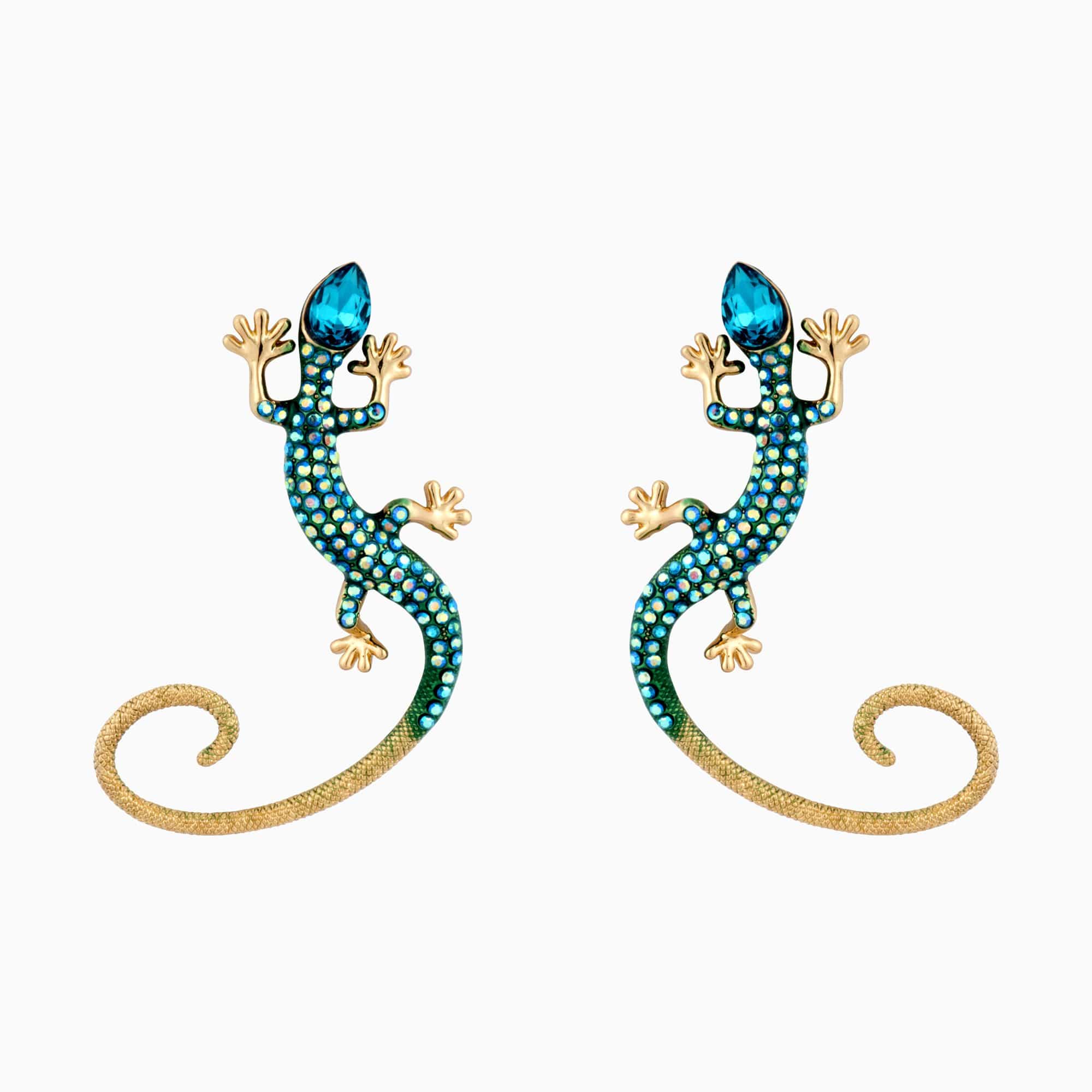 Lizard earrings store
