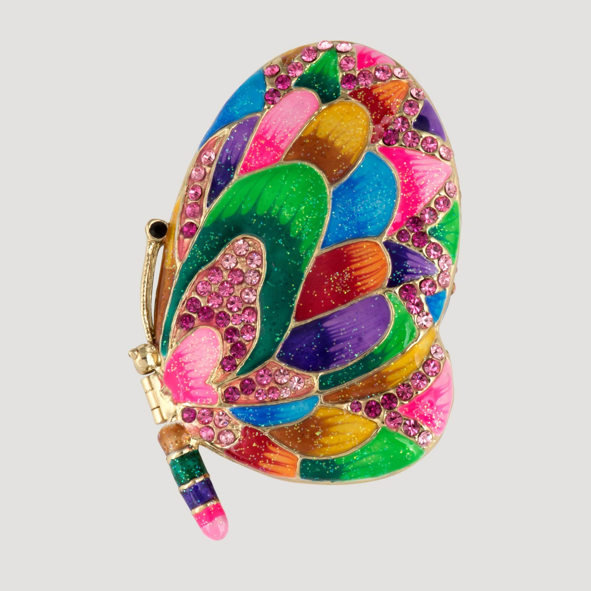 Side Butterfly Enamel Compact Mirror | BUTLER & WILSON – Butler & Wilson