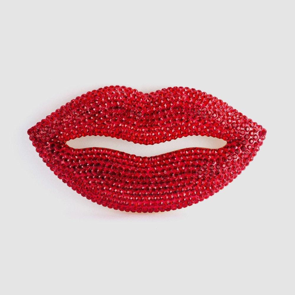 Large Crystal Lips Brooch – Butler & Wilson
